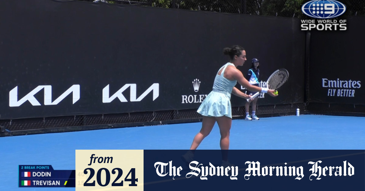 Video: Australian Open Highlights: Martina Trevisan v Oceane Dodin